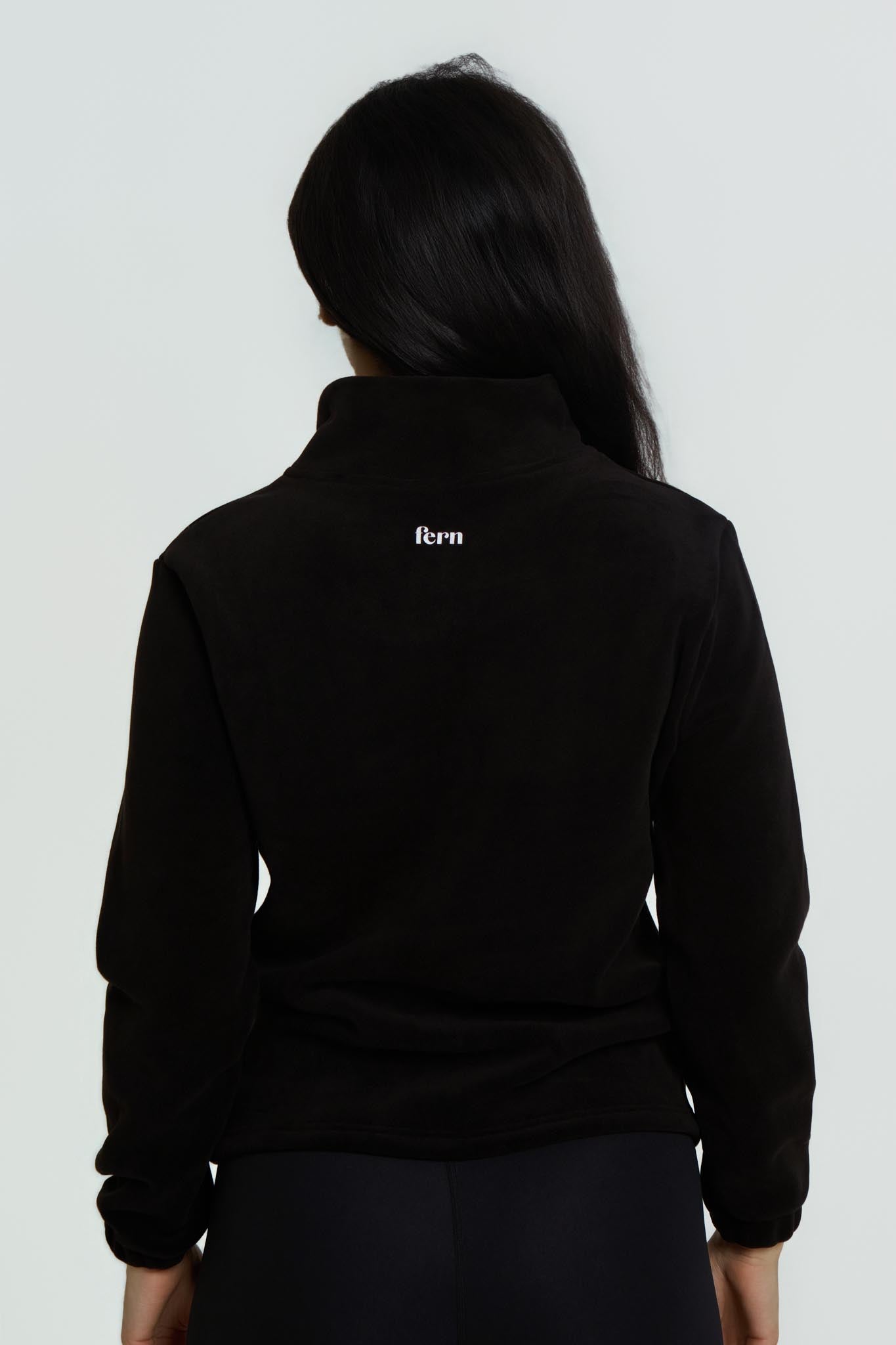 Core Ultra-Soft Fleece Jacket | Shadow Black – Fern Fitness