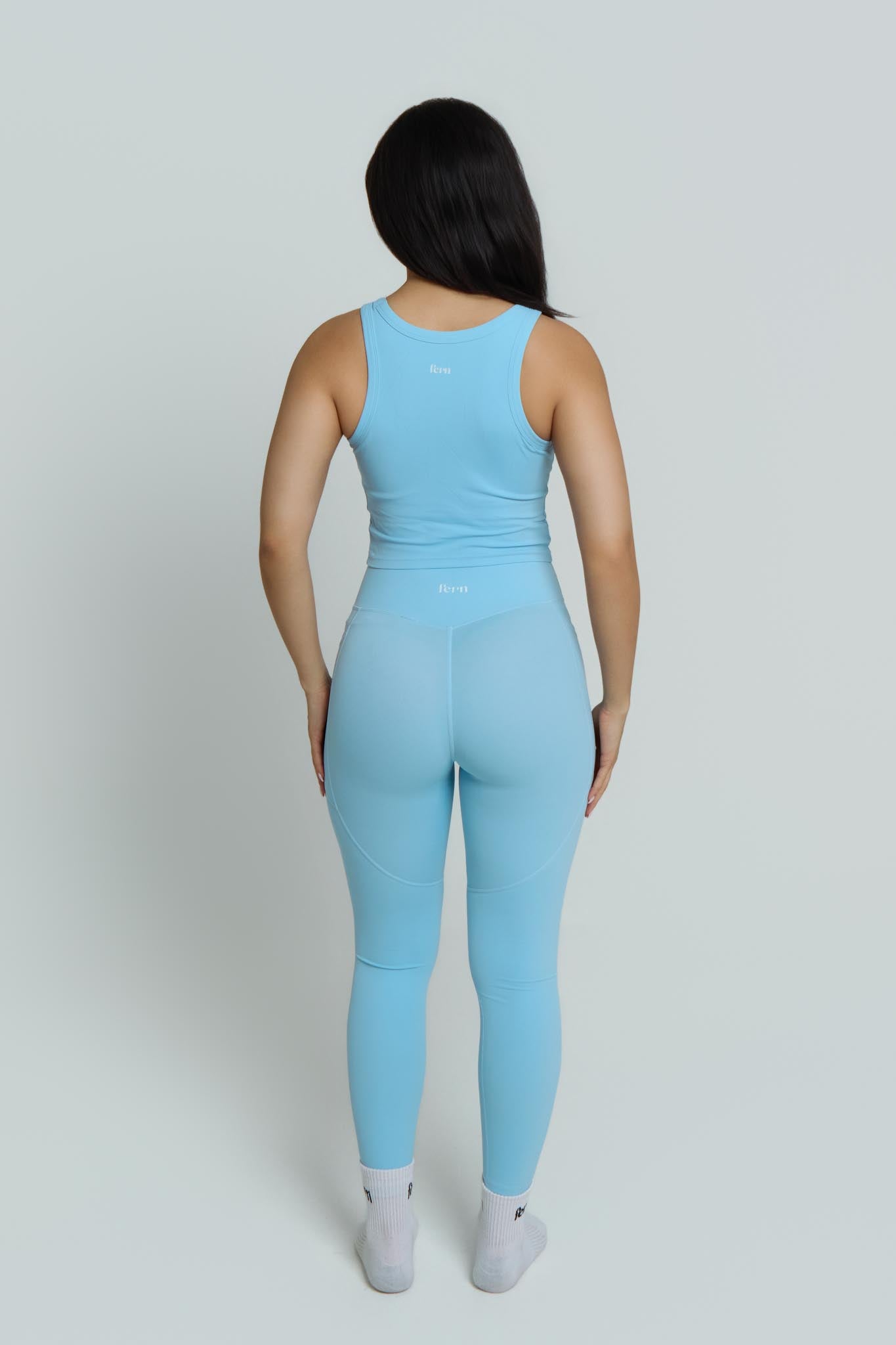 Core Pocket Leggings | Sky Blue – Fern Fitness