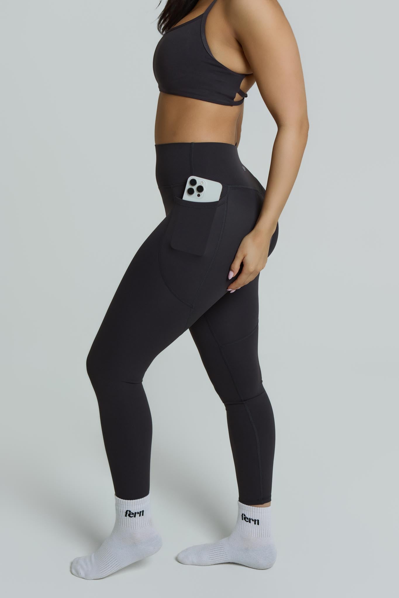 Core Pocket Leggings | Charcoal Grey – Fern Fitness