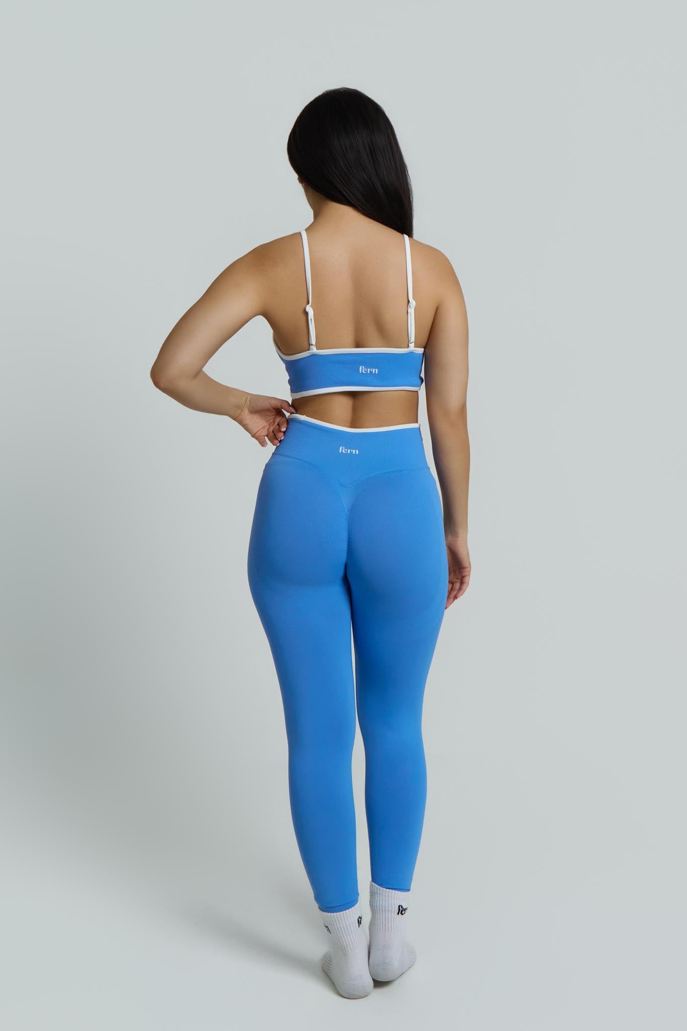 Soft Sculpt Sports Bra | Ocean Blue – Fern Fitness